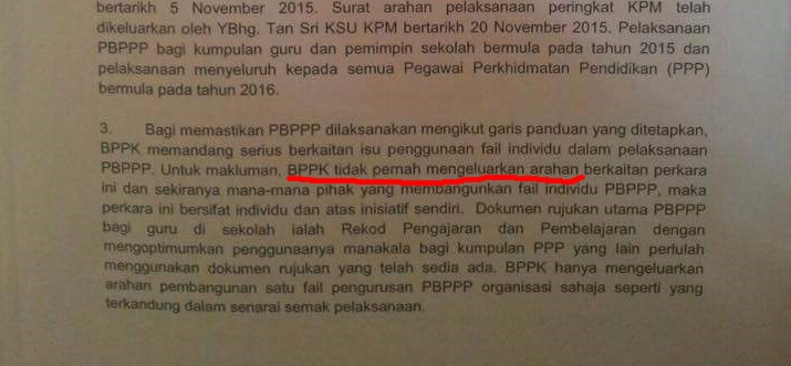 ISU FAIL PBPPP: BPPK Tidak Pernah Keluar Arahan - Pendidik2u