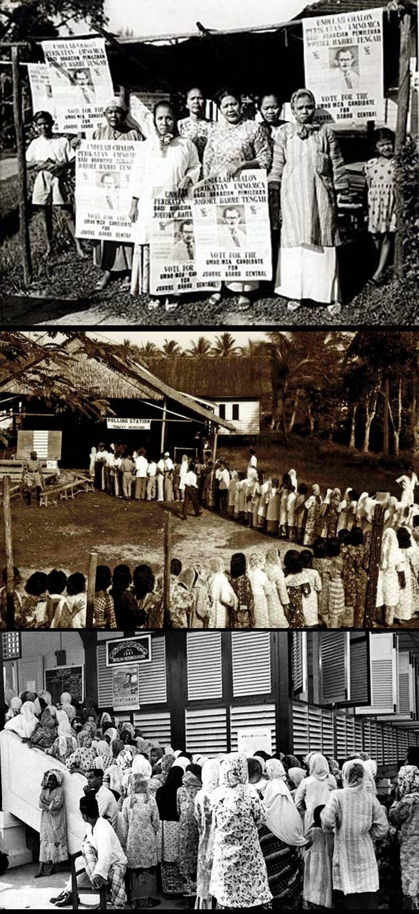 Suasana Membuang Undi Terdahulu