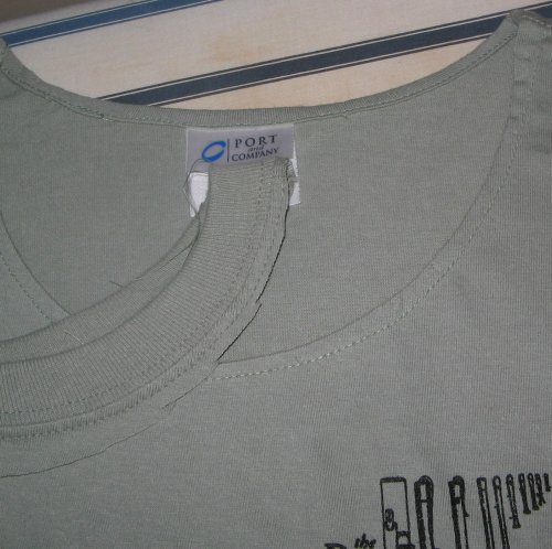 Sharing the Fiber Fever: T-shirt neck Ribbing Removal