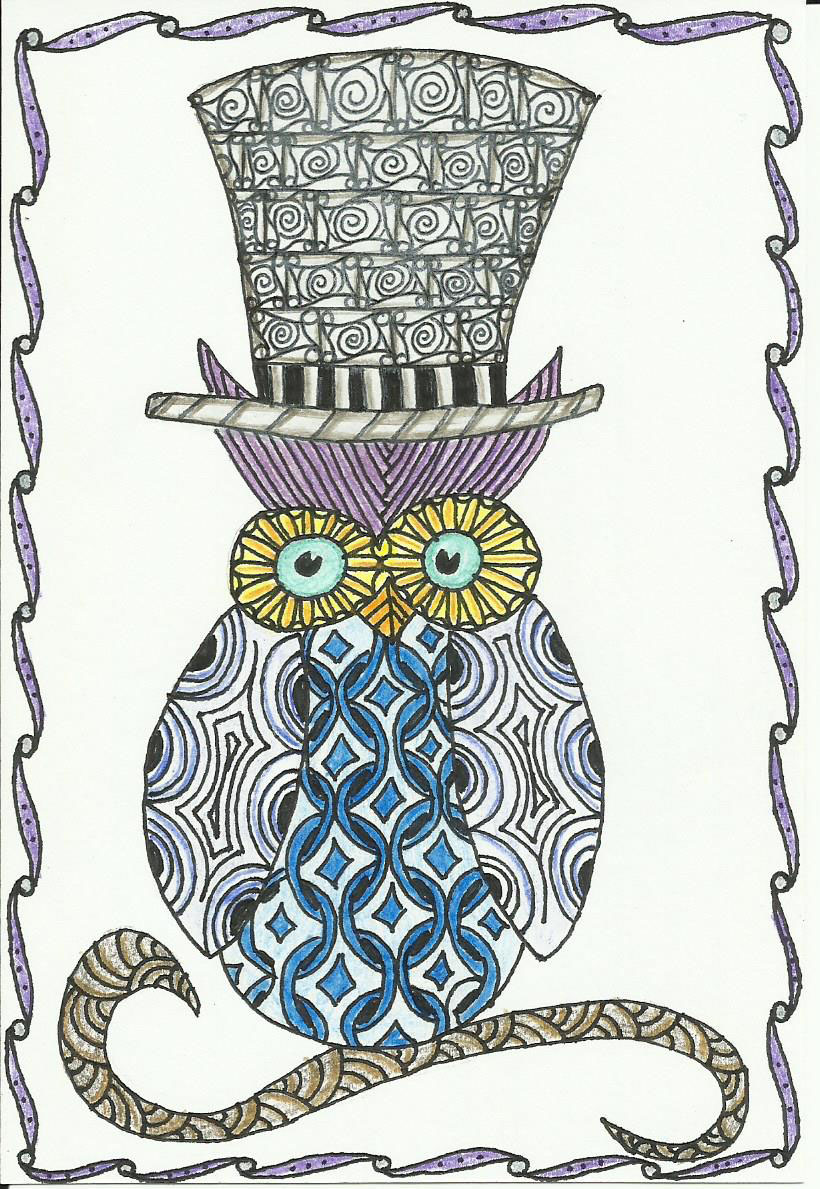 Knitting II: Zentangle Owl