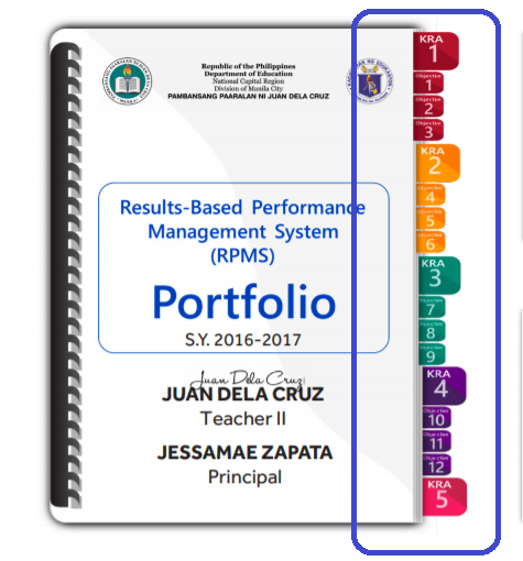 RPMS Tabs with Label to Showcase Portfolio Elements - Deped Tambayan