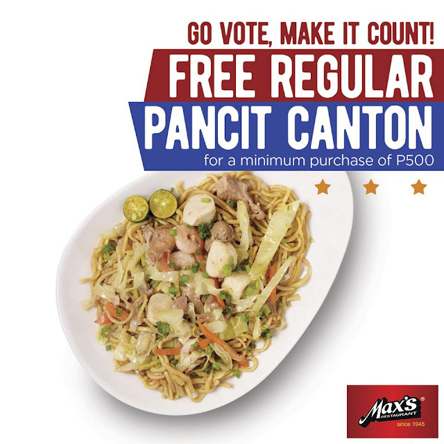 Manila Shopper: Election Day Food Promos: May 13 2019