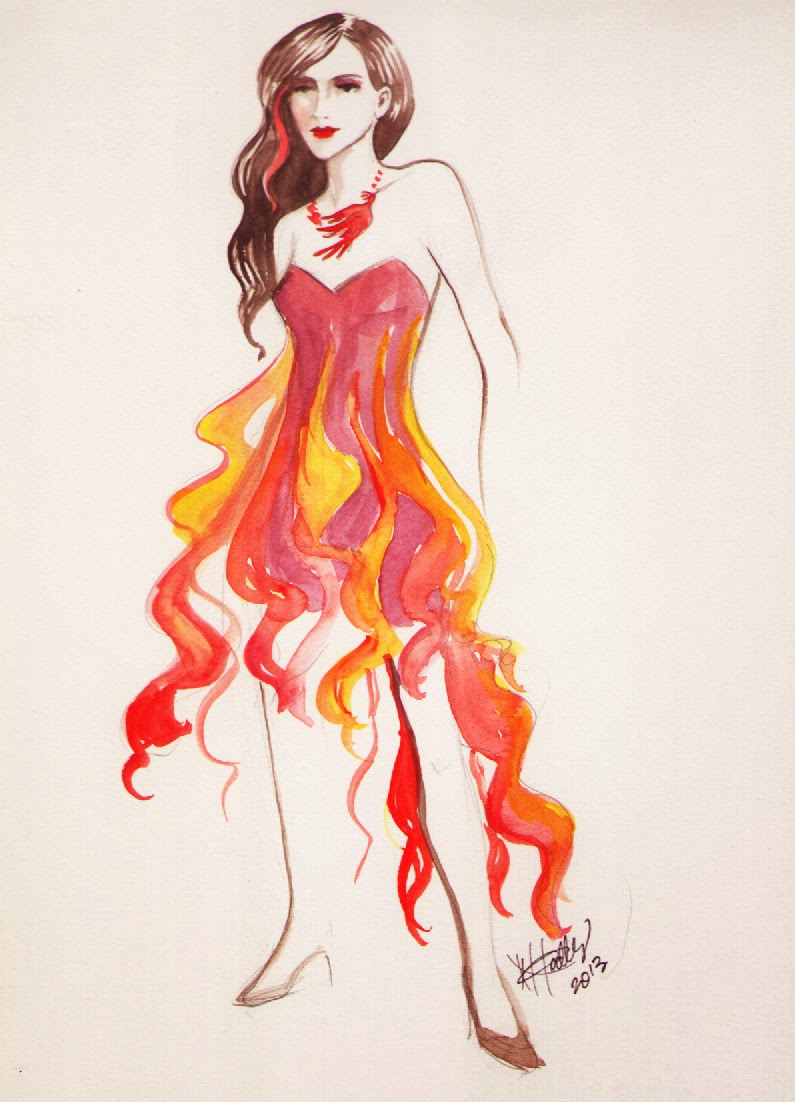 Rebecca's Realm: Creating a Phoenix Fire Dress