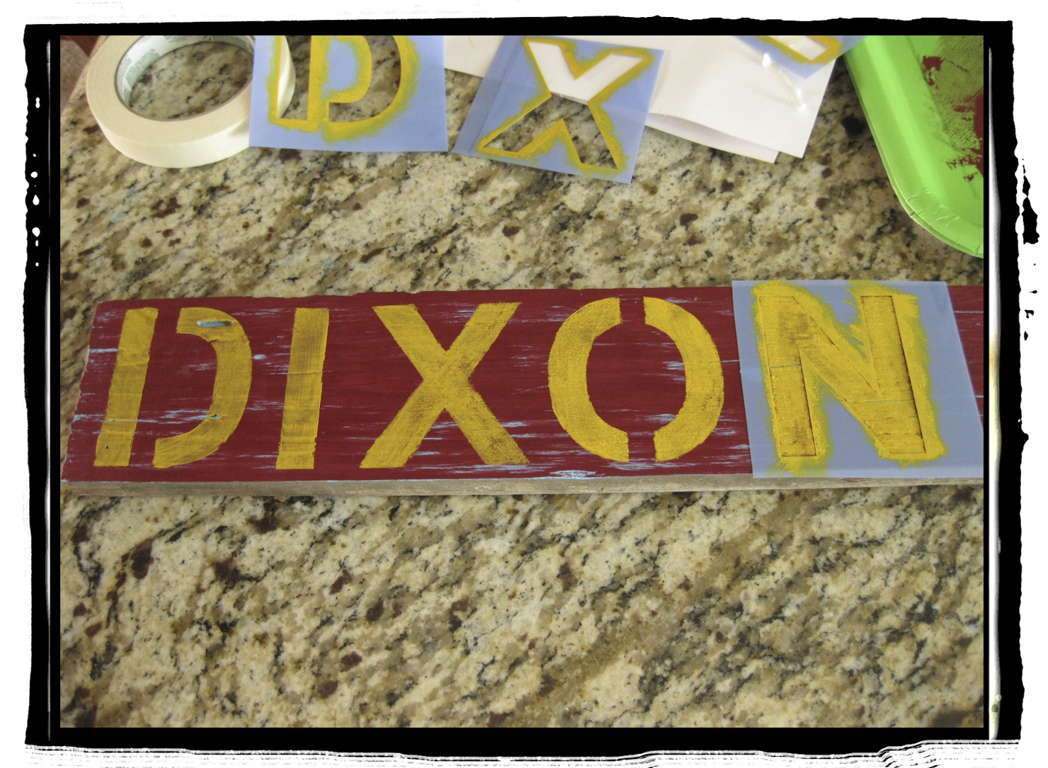 Life Crafts & Whatever: Vintage Name Board