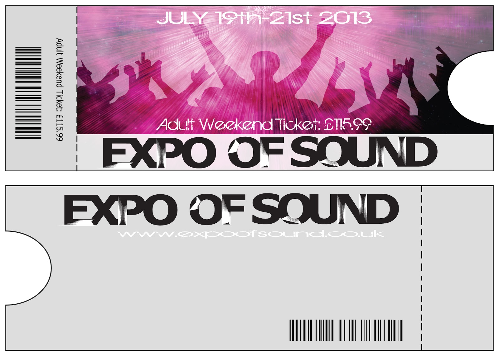 Katie Elizabeth Back Graphics: Final Ticket