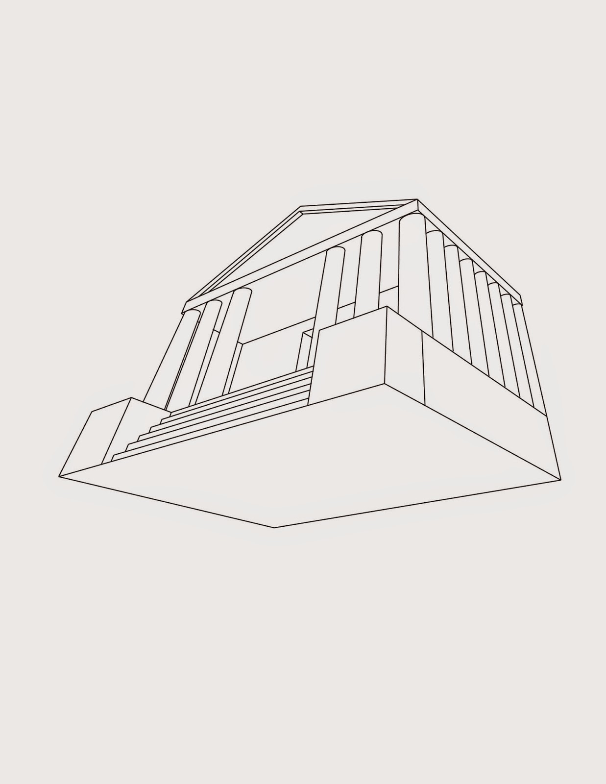 Blog of Perilous Art Endeavor +2: Ancient Temple in Perspective