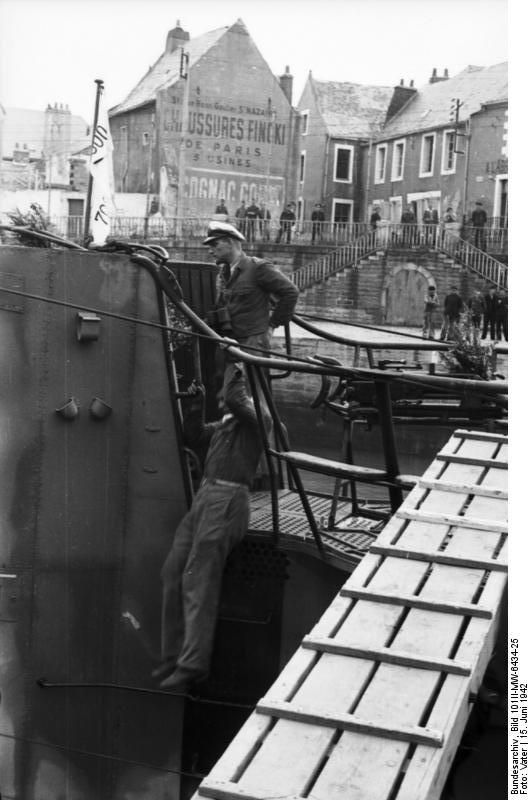 World War II Pictures In Details: U-455 Return From Her Patrol At St ...