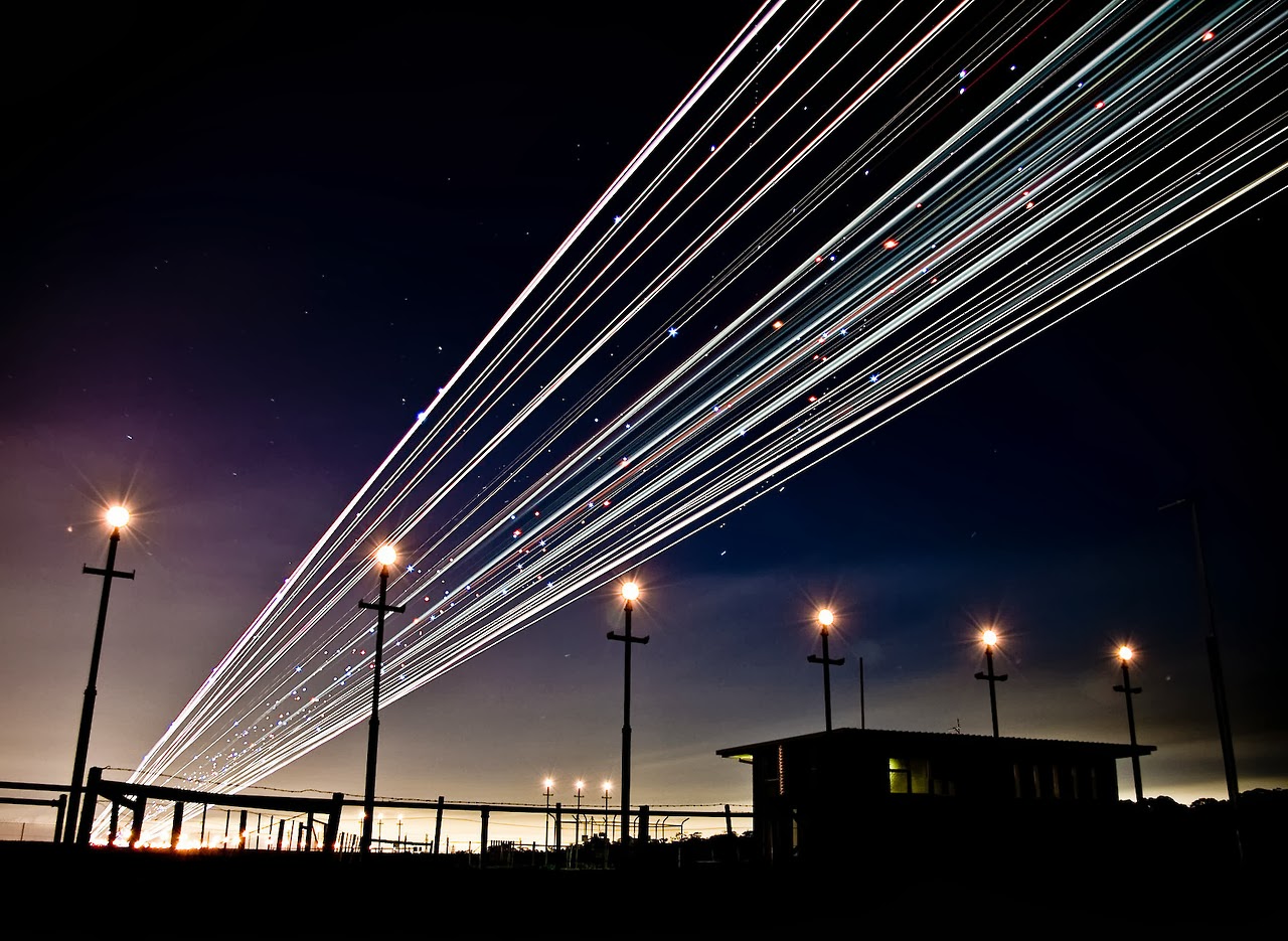 ART-OPOLOGY: Long Exposure Airplane Trail Photos