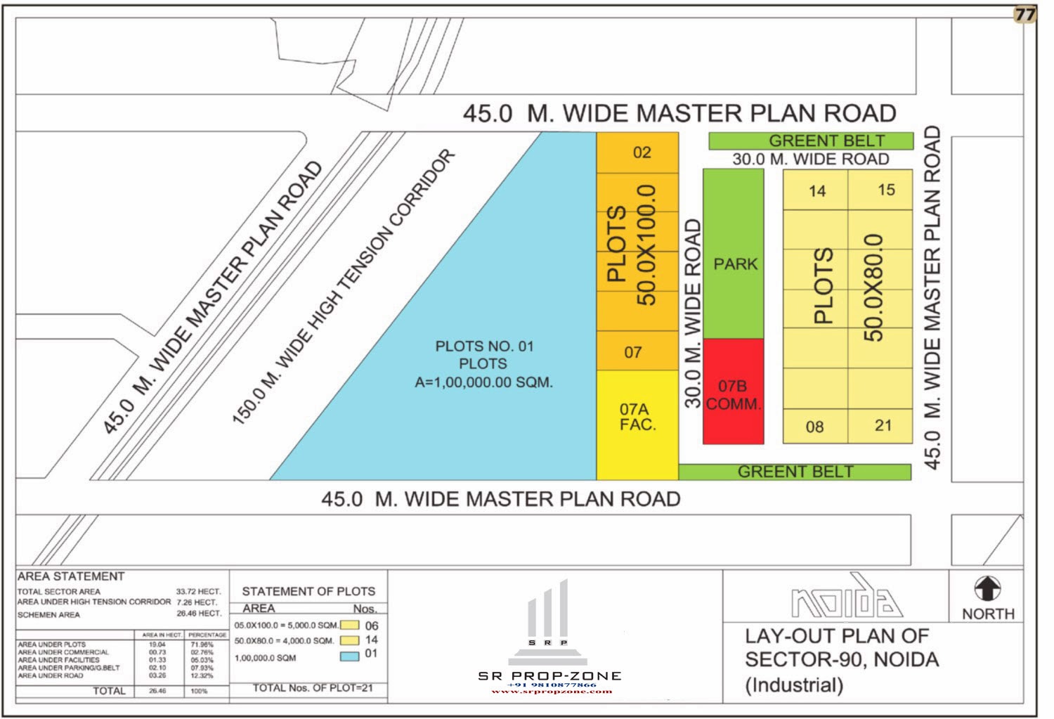 Layout Plan of Noida Sector-90 Industrial Area HD Map - Greater Noida ...