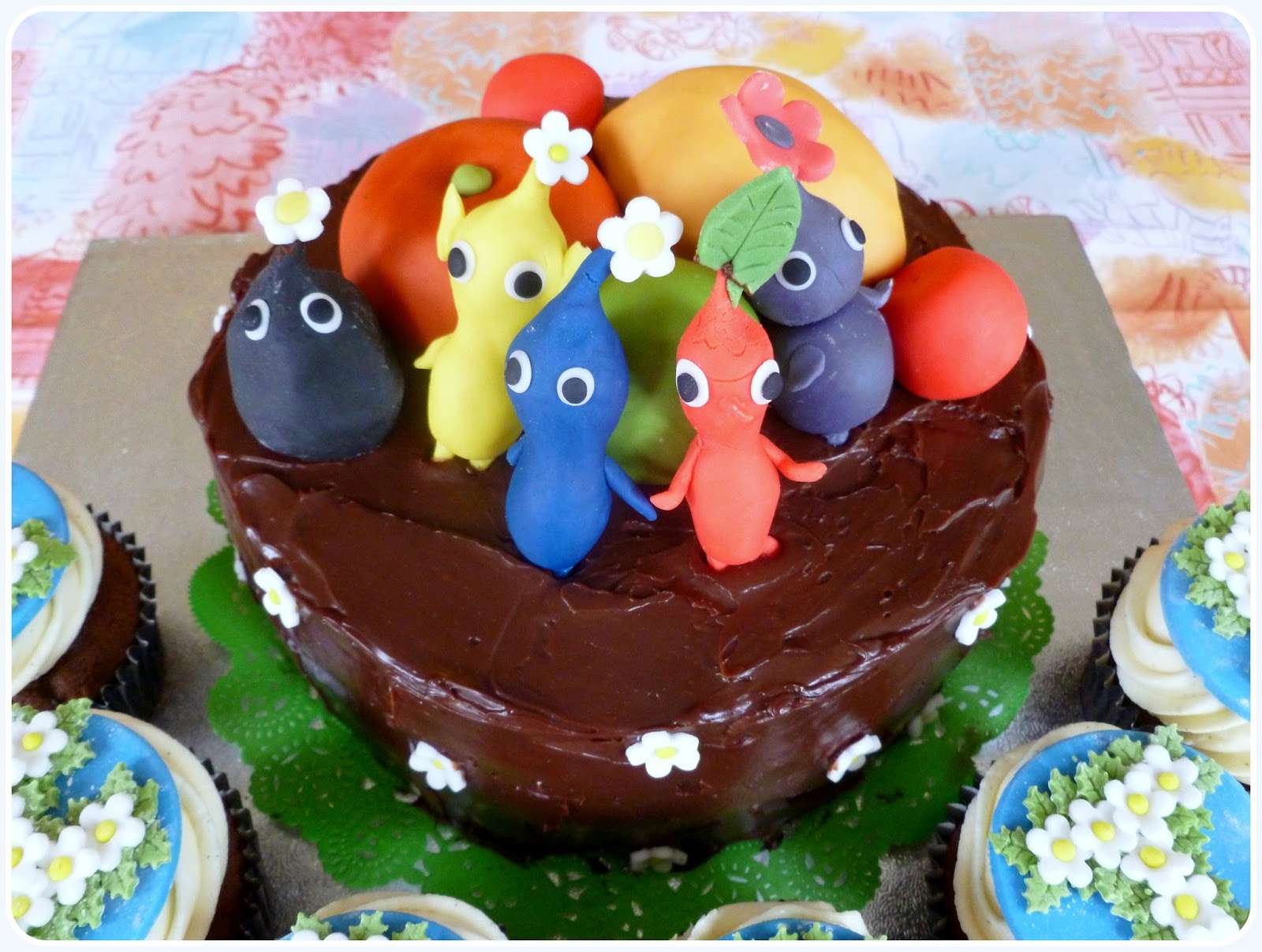 Suzie Makes: Pikmin Birthday Cake