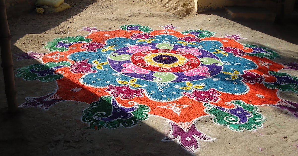 Simple Rangoli Kolam Collections by Kayal: Colourful Rangoli2