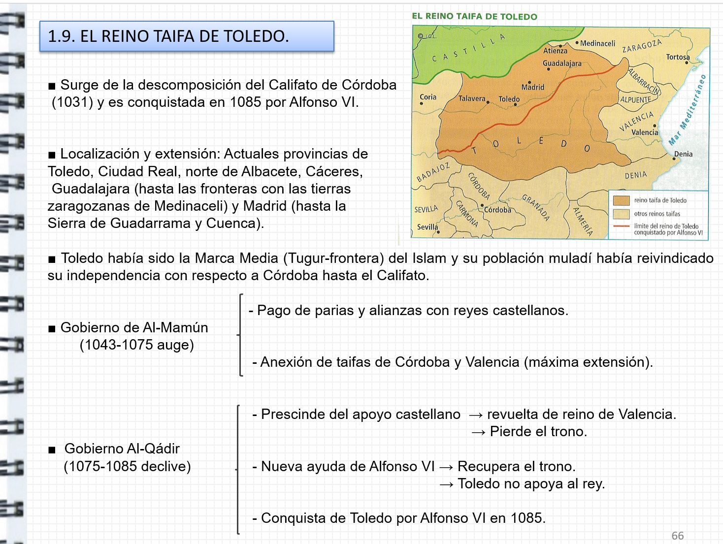 La gestión de la memoria: EL REINO TAIFA DE TOLEDO.