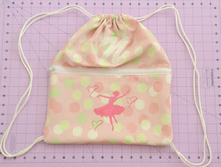 Made in Mommyland: Simple drawstring backpack tutorial