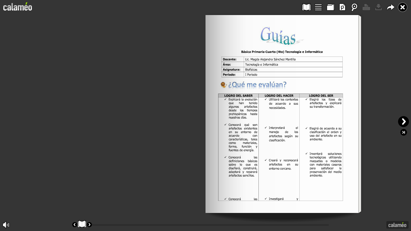 Tecnología e Informática : Guía Completa de Cuarto Grado vista en Calaméo