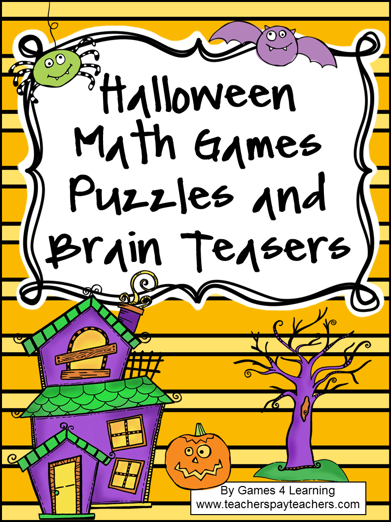 Fun Games 4 Learning: Halloween Math Freebies!