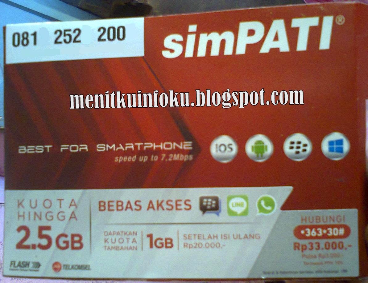 Harga dan Spesifikasi SimPATI Best For Smartphone - Menit info