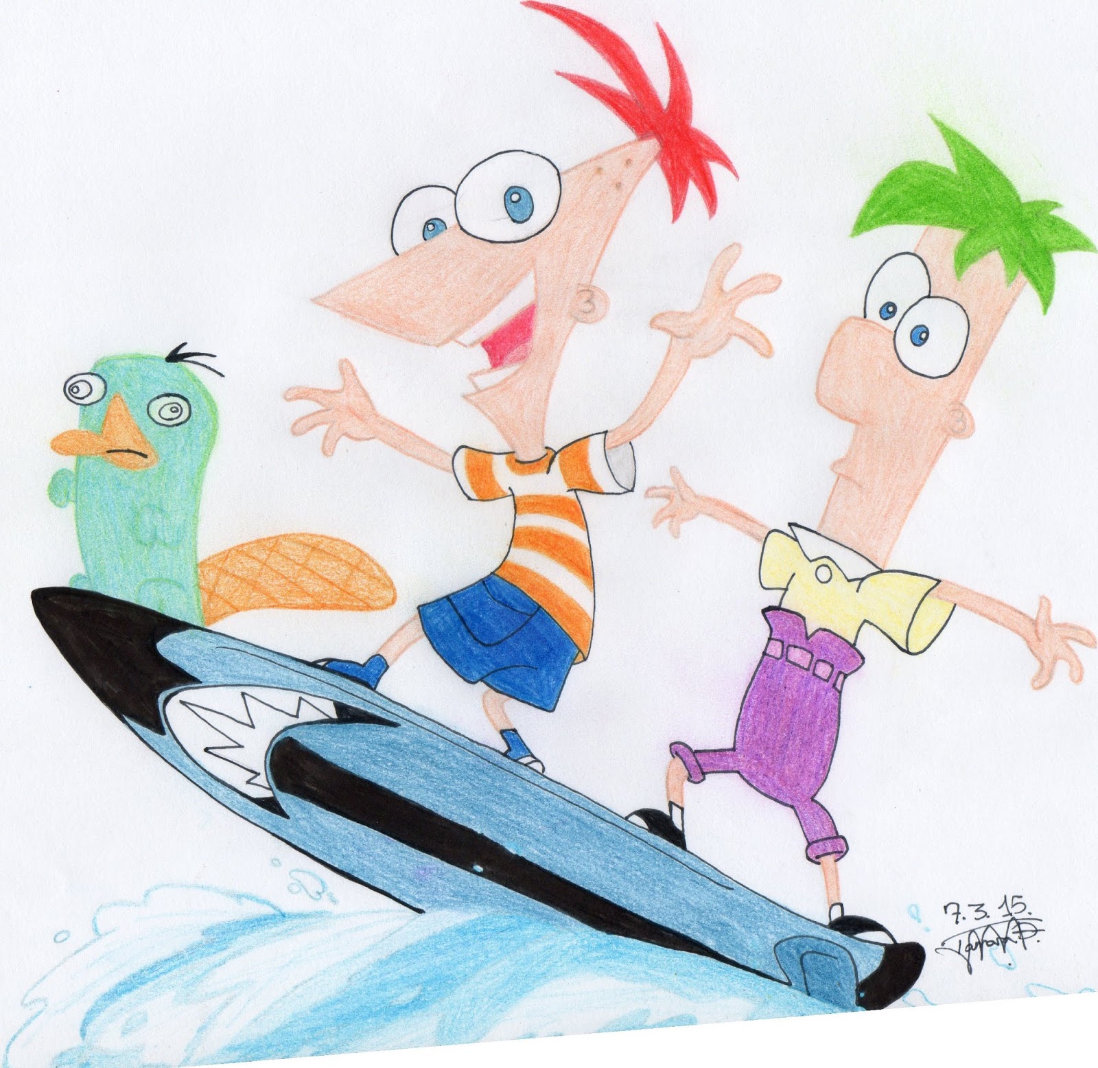 Misdibujostm31: Phineas, Ferb y Perry