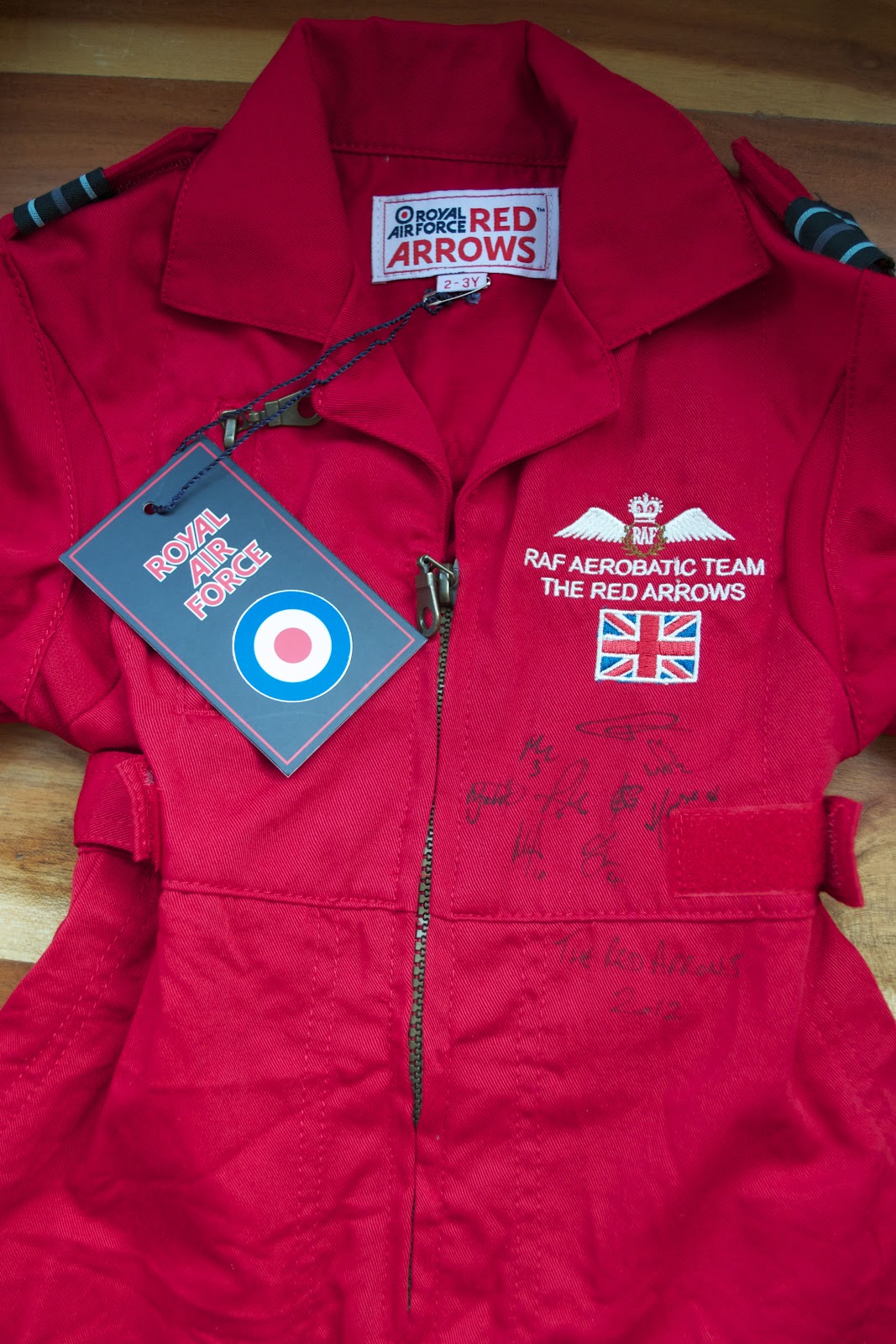 Joseph Bowen's Charity Auction: An RAF Red Arrows Flight Suit - Signed ...
