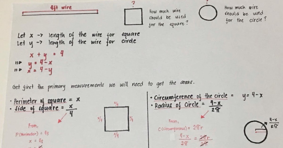 STEM 2E Basic Calculus: Optimization