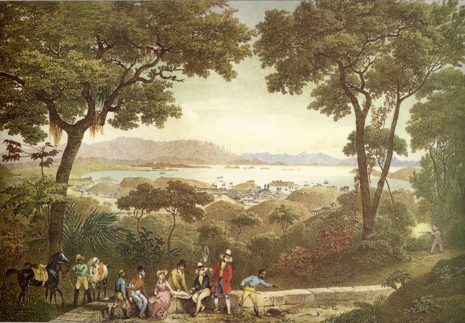 Pinturas Pitorescas: RUGENDAS, Johann Moritz. VUE DE RIO - JANEIRO ...