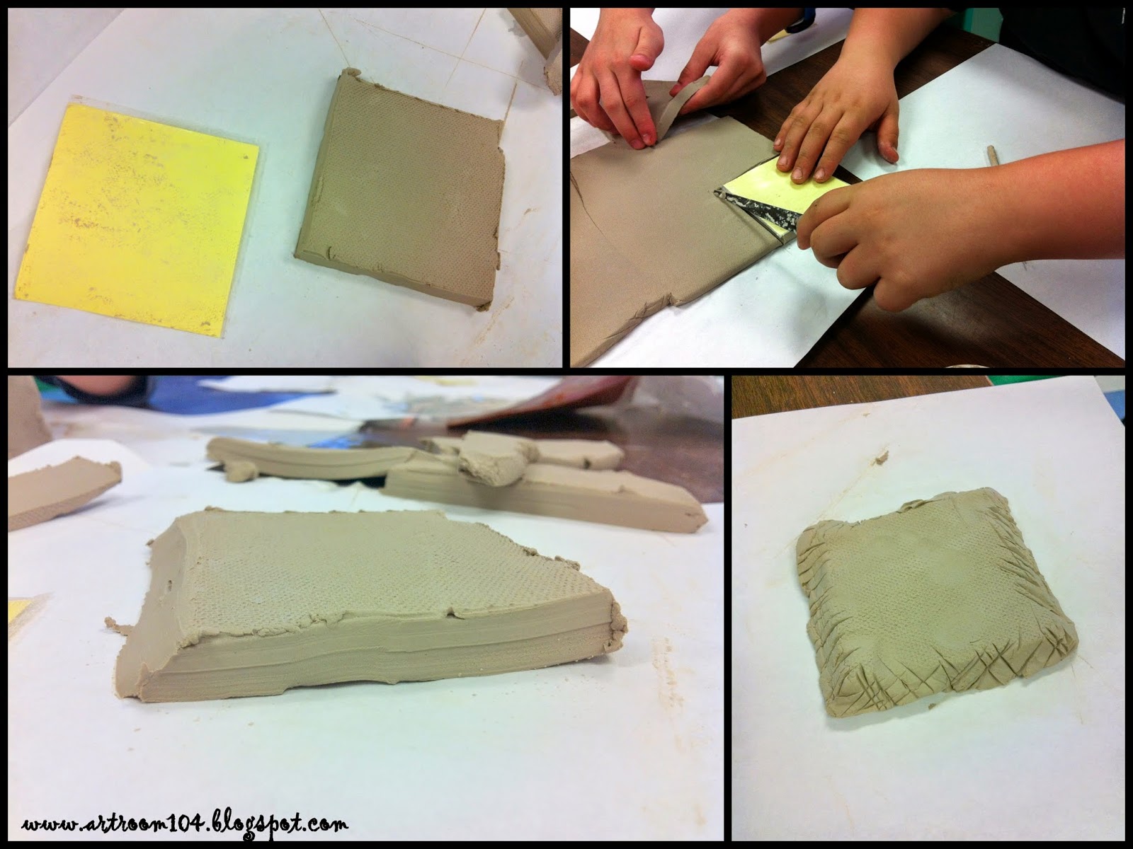 Art Room 104: 3rd Grade: Mondrian Unit (Part 2): Clay Cube Tutorial