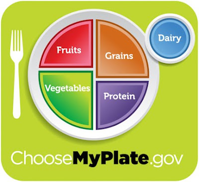 Parents Unite: "My Plate" healthy food pyramid chart