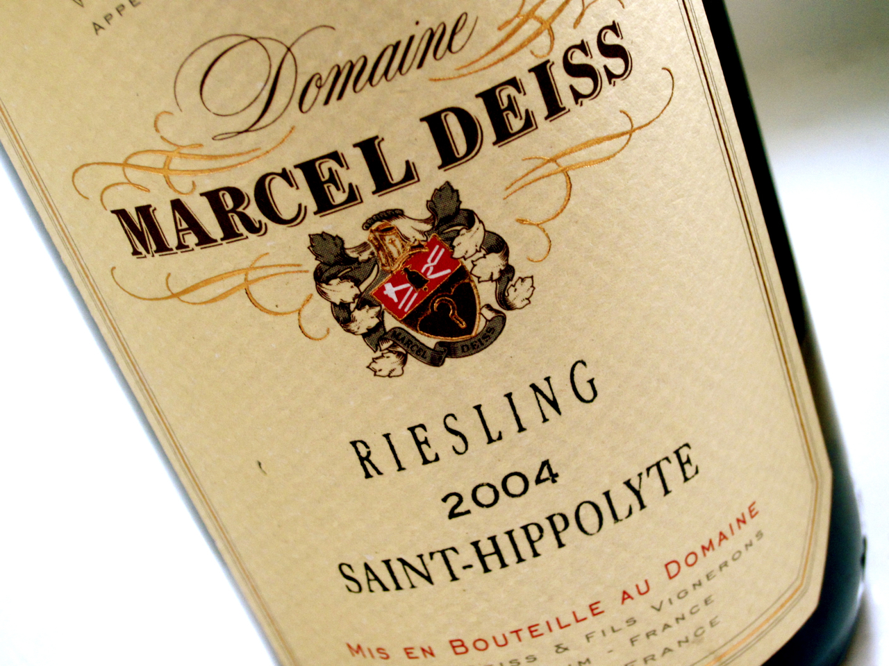 Finare Vinare: 2004 Marcel Deiss Riesling Saint-Hippolyte