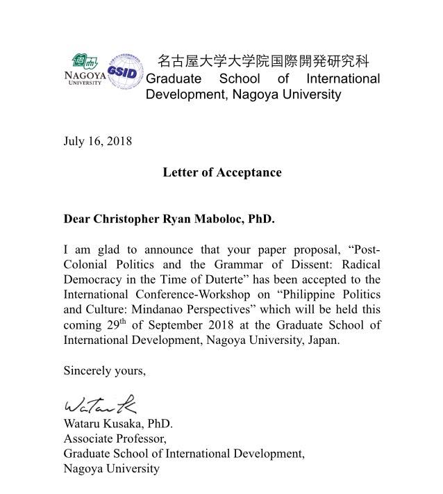 Radical Democracy in the Time of Duterte: Dr. Maboloc to present his ...