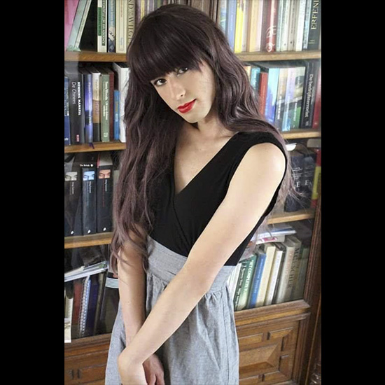 Crossdresser Style: Studying in the library