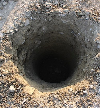 Un blog avec des citations chrétiennes variées.: Une histoire de trou