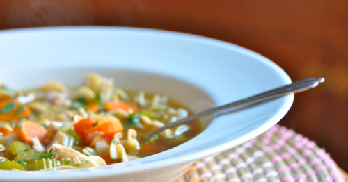 Seasonal Sweetheart: A short cut chicken noodle soup!