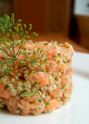 Beyond Salmon: Raw Fish Western Style (Arctic Char with Quinoa)