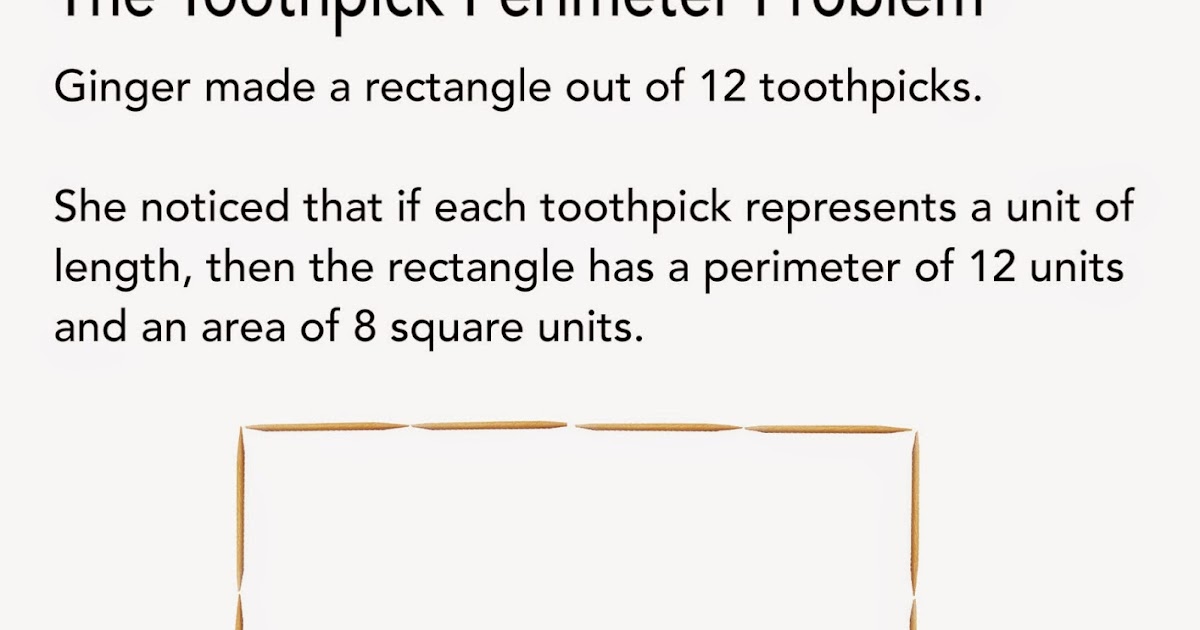 1001 Math Problems: Toothpick Perimeter Problem