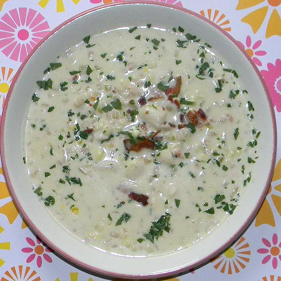 Wish Upon A Dish: Corn and Scallop Chowder