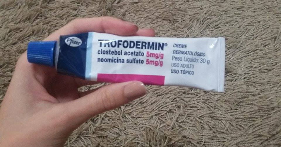 de Boca Marcada: Use Trofodermin na pele