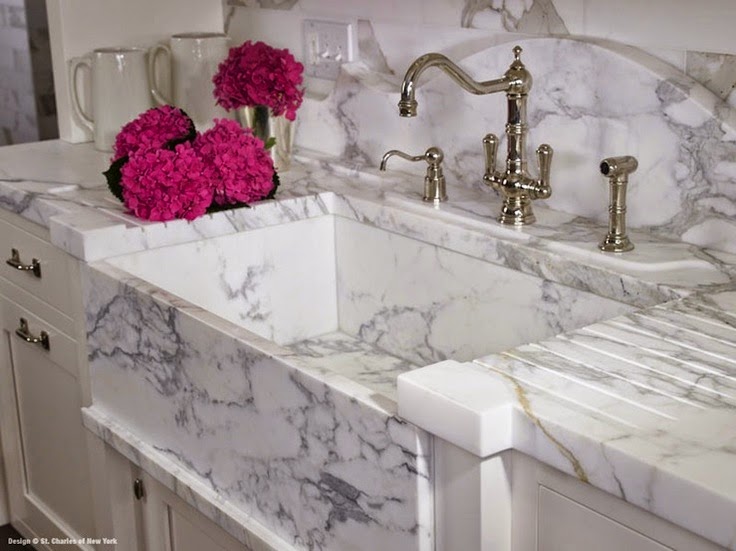 Donna Benedetto Designs: Marble Counter Top Details For Your Kitchen