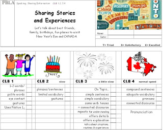 Heather's PBLA : Speaking: Sharing Information CLB 1-4
