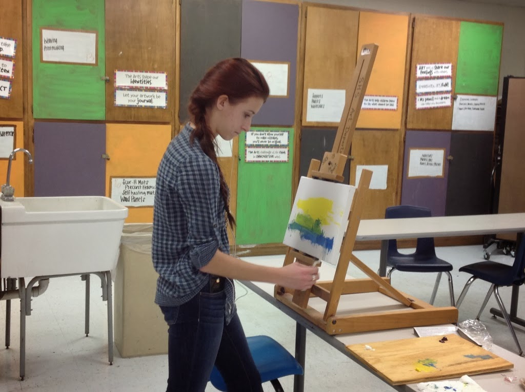 My High School Art Room: Advanced Art Students tackle Oil Paints!