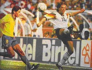 Soccer Nostalgia: 1993 (June 10) Brazil 3-Germany 3