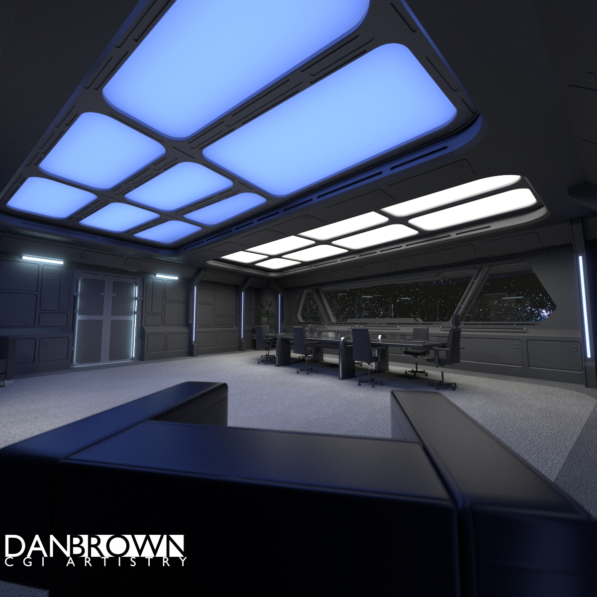 Dan Brown CGI | Sci-fi Art: Conference Room Set Finished