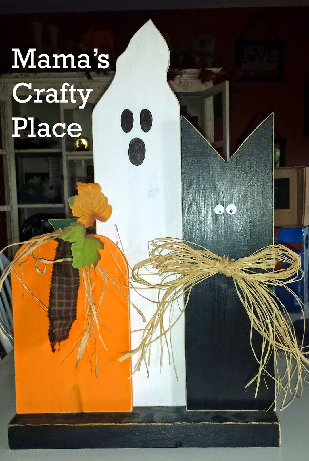 Mama's Crafts: Halloween Trio: Cat, Ghost & Pumpkin