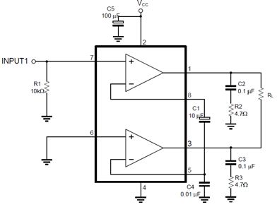 RANGKAIAN AUDIO AMPLIFIER BTL MENGGUNAKAN IC TDA2822 - Syarif Projects