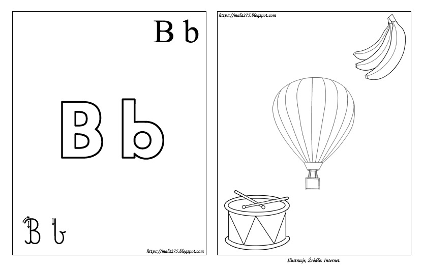 BLOG EDUKACYJNY DLA DZIECI: Literka B