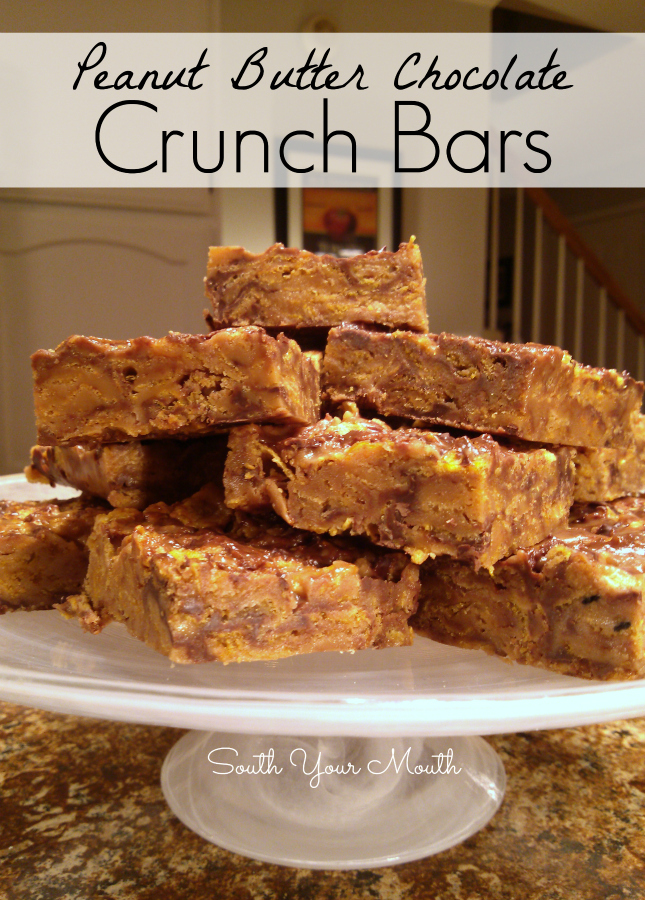 South Your Mouth: Peanut Butter Chocolate Crunch Bars