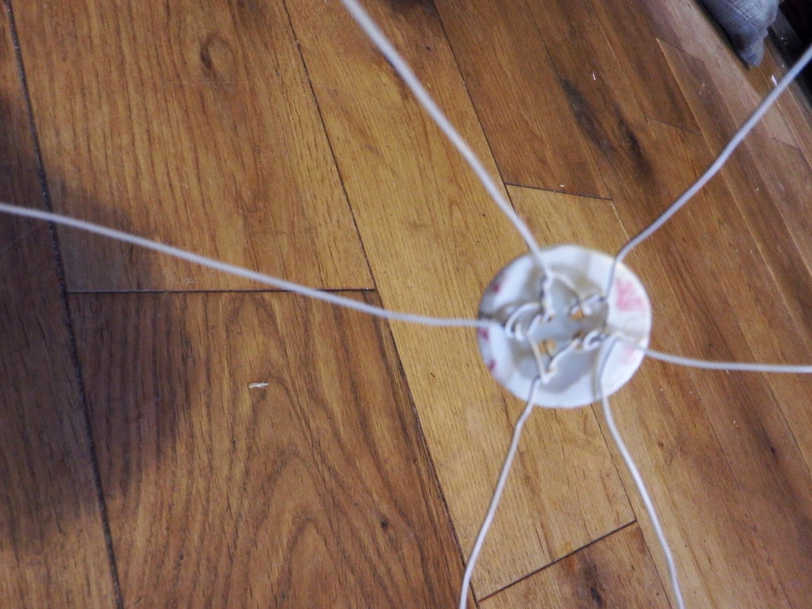 Wonky Patchwork: Wire and button snowflake