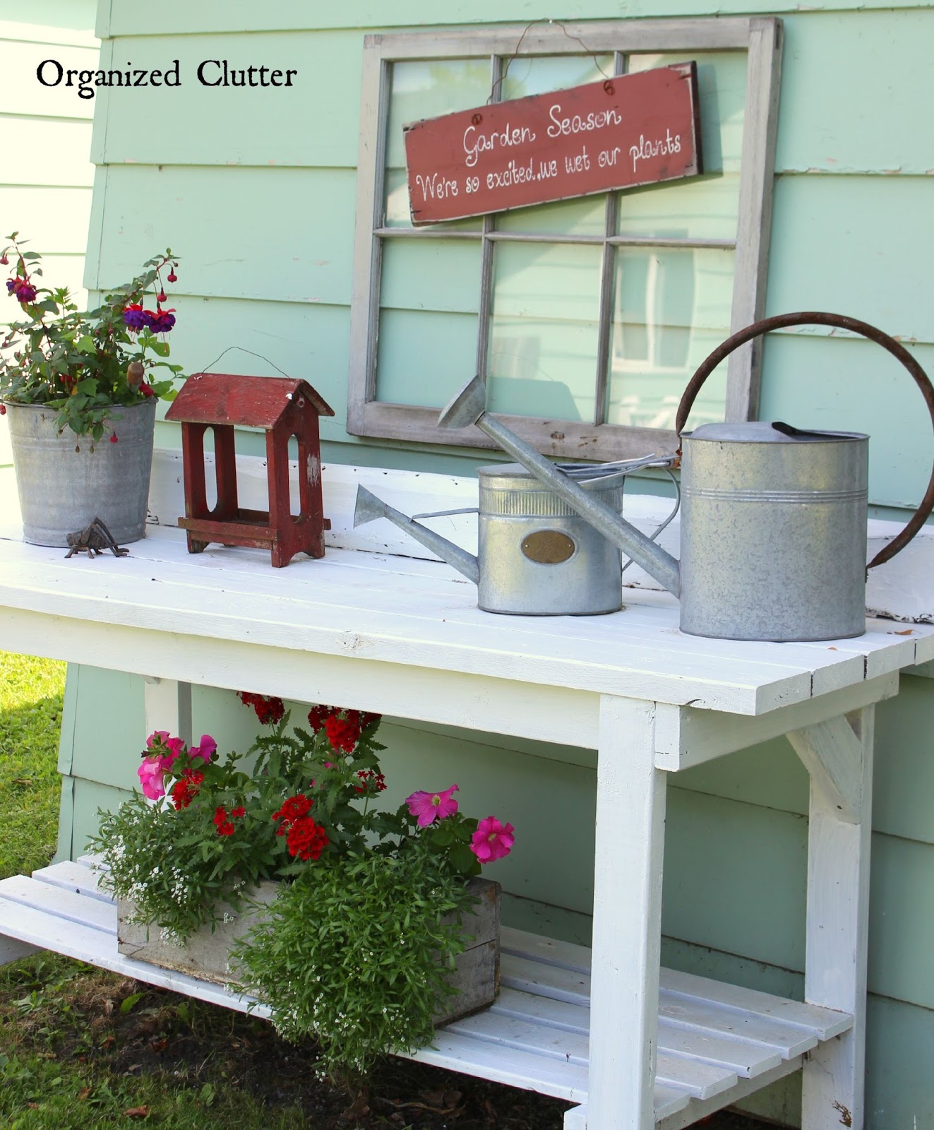 My Friend Danita's Rustic Garden Decor - Organized Clutter