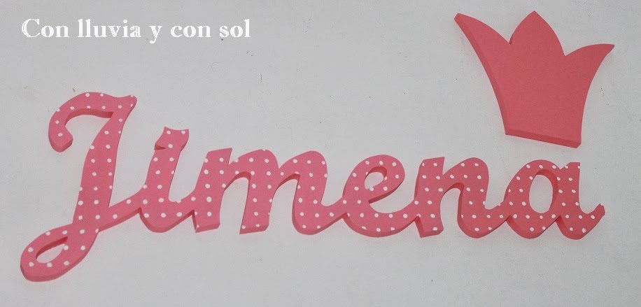 Con lluvia y con sol: NOMBRE DE MADERA PARA JIMENA