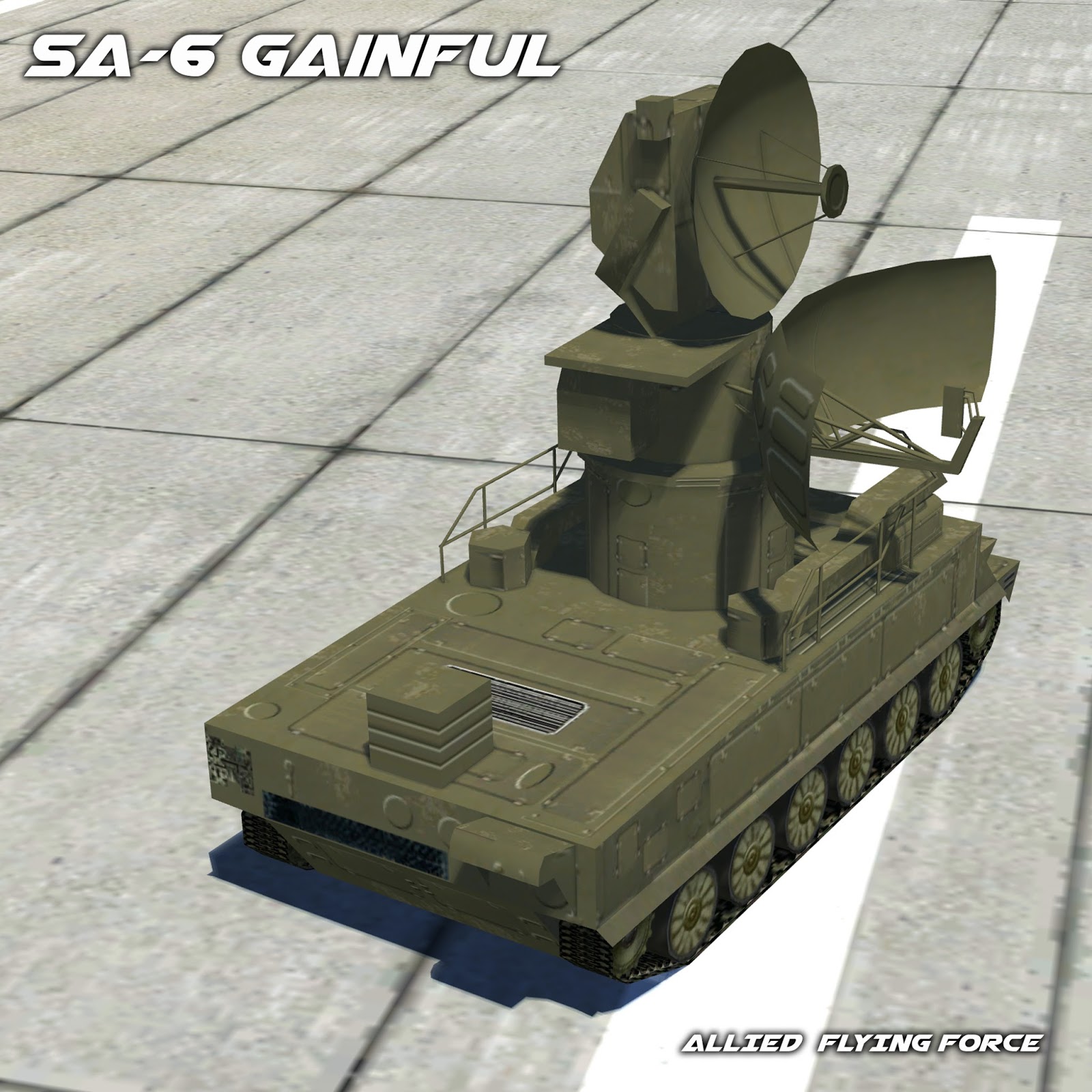 ALLIED FLYING FORCE: Armamento: SA-6 GAINFUL