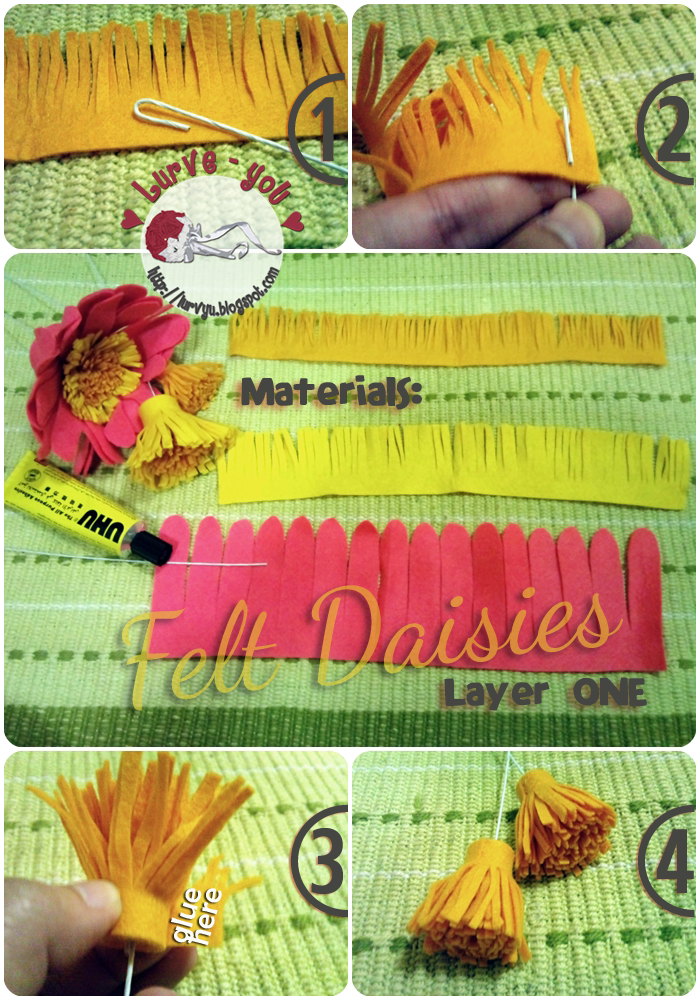 "LiFe InSpiRaTioN": D.I.Y (Bunga Tangan Felt)