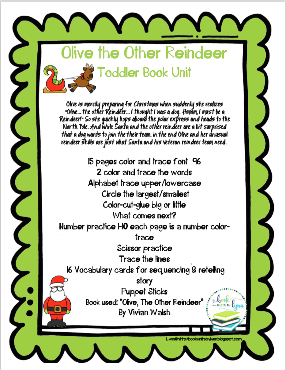 OLIVE, THE OTHER REINDEER ~ Book Units by Lynn